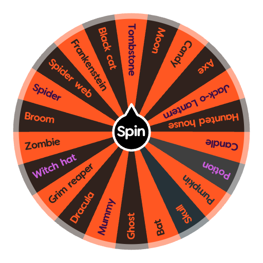 Halloween drawing prompts | Spin the Wheel - Random Picker