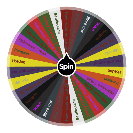 Halloween Dti Challenges | Spin the Wheel - Random Picker