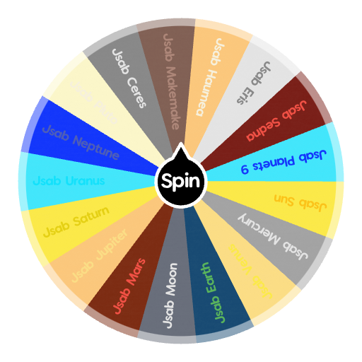 Hamy Sona Drop Jsab Solar System | Spin the Wheel - Random Picker