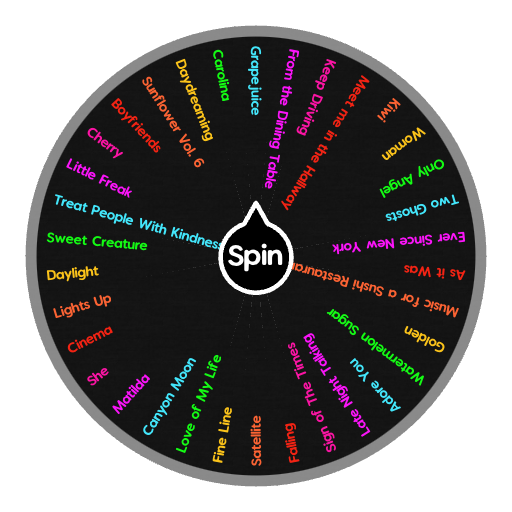 Harry Styles Every Song Wheel | Spin the Wheel - Random Picker