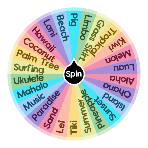 Hawaii Bingo | Spin the Wheel - Random Picker