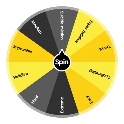 Helldivers 2 Difficulty | Spin the Wheel - Random Picker