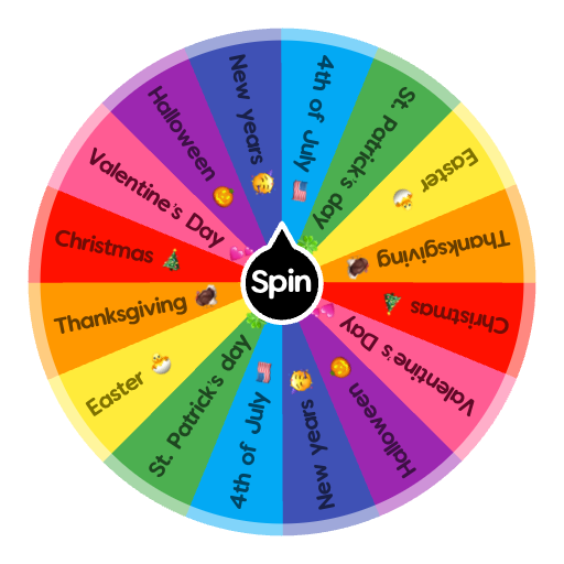 Holidays | Spin The Wheel - Random Picker