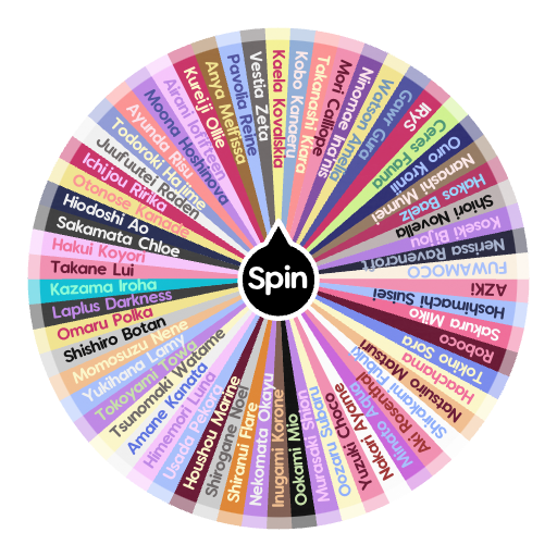Hololive Wheel (Updated 2024) | Spin The Wheel - Random Picker