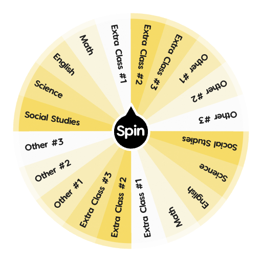 Homework Picker | Spin the Wheel - Random Picker