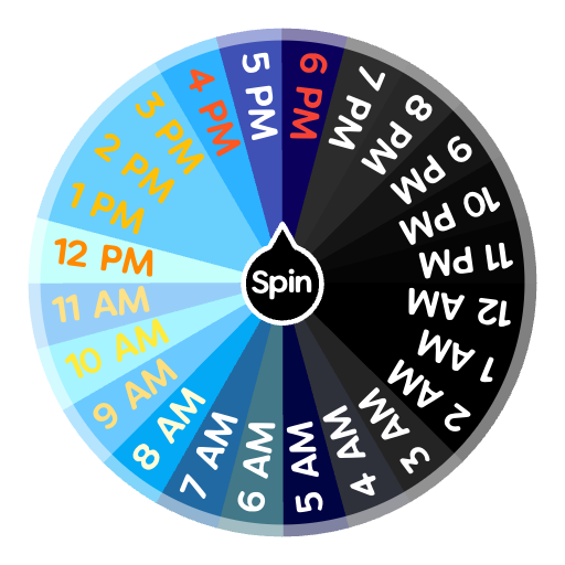 Hours of the Day | Spin The Wheel - Random Picker
