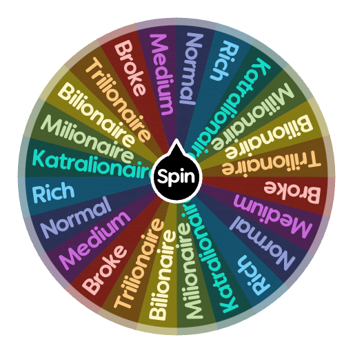 How rich are you | Spin the Wheel - Random Picker