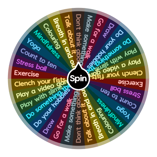 How to calm down | Spin the Wheel - Random Picker