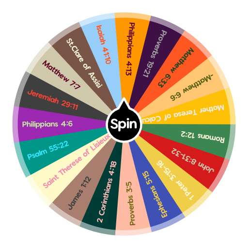 I Have A Message For You! -Jesus | Spin the Wheel - Random Picker