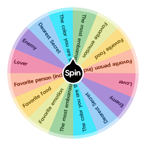 If you see this, your bestie will try to guess your .... | Spin the ...