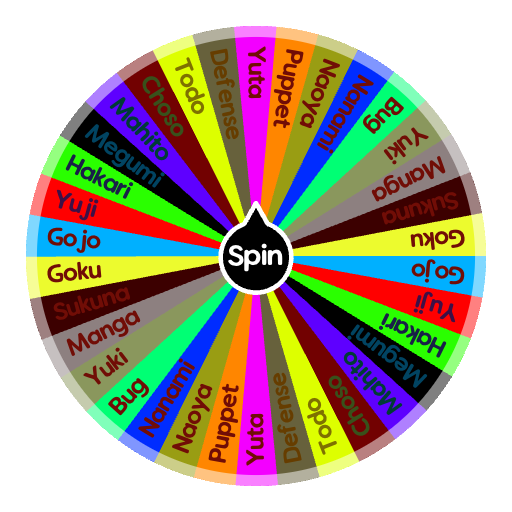 Jujutsu Shenanigan Characters Spin The Wheel Random Picker