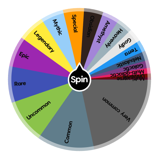 Kevin's Rarity wheel EXTENDED | Spin the Wheel - Random Picker