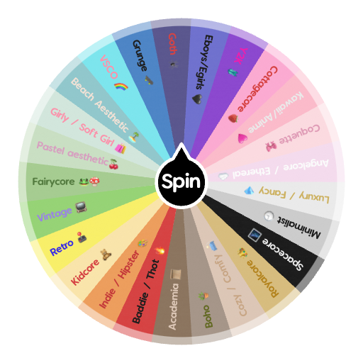 Kinds of Aesthetic ️🩷 | Spin the Wheel - Random Picker