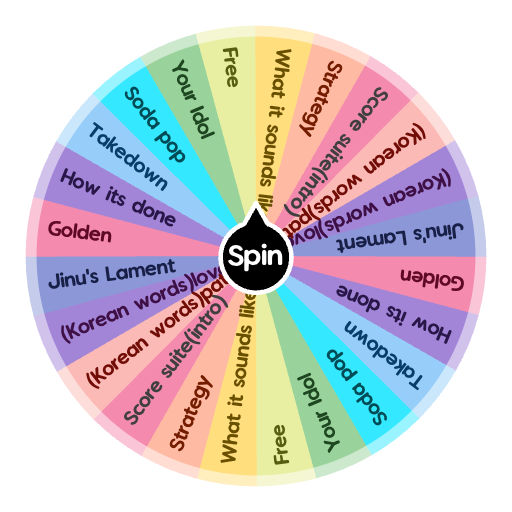 Kpop Demon Hunters song to listen to | Spin the Wheel - Random Picker