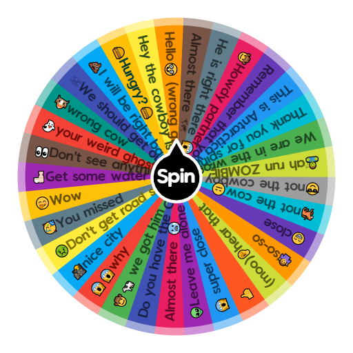 Land on 🤠cowboy to get the 🐄 | Spin the Wheel - Random Picker