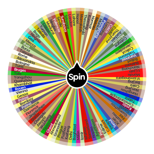 Largest cities 1457 | Spin the Wheel - Random Picker
