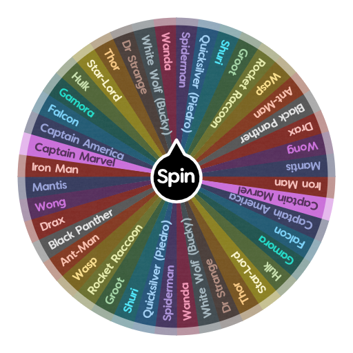 Last one standing is your MCU hero | Spin the Wheel - Random Picker