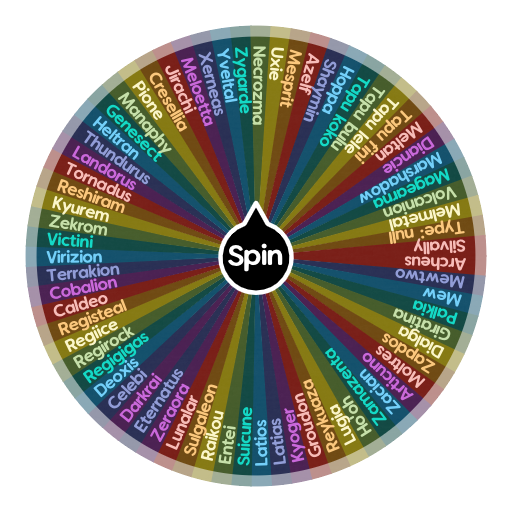 Legendary and mythical Pokemon | Spin the Wheel - Random Picker
