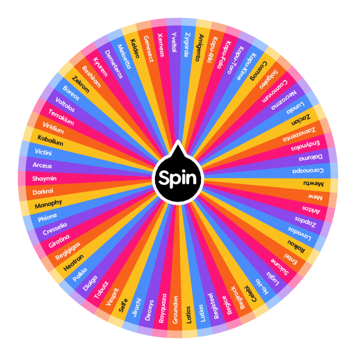 Legendäre Pokémon | Spin the Wheel - Random Picker