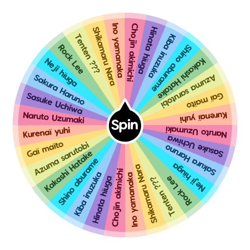 Les 12 de Konoha et leurs sensei 🥷🏻 | Spin The Wheel - Random Picker
