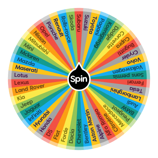 Les voitures | Spin the Wheel - Random Picker