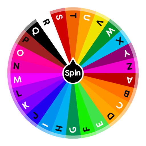 Letter of the alphabet for drawing or game | Spin the Wheel - Random Picker