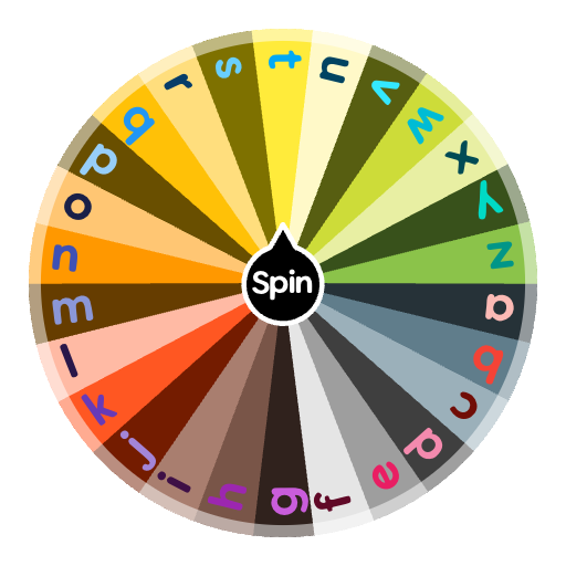 Letters 7 (normal, small, different color) | Spin The Wheel - Random Picker