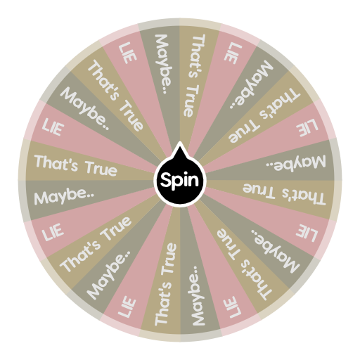 Lie detector🙀 | Spin The Wheel App