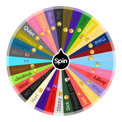 Lost emotions wheel (Whats your emotion?) | Spin the Wheel - Random Picker