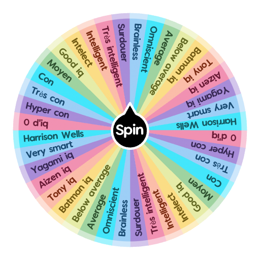 Lvl d'intelligence | Spin The Wheel - Random Picker
