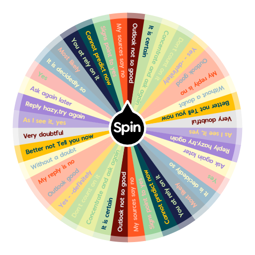 Magic eight ball 🎱 | Spin The Wheel App