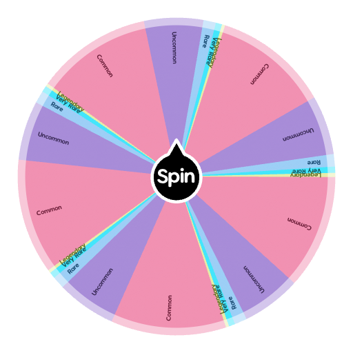 Magical Item/Potion Rarity Level | Spin the Wheel - Random Picker