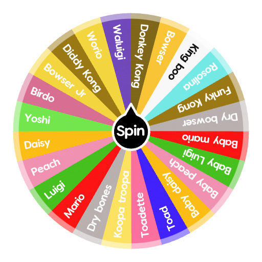 🏎🎮 Mario kart 🎮🏎 | Spin the Wheel - Random Picker