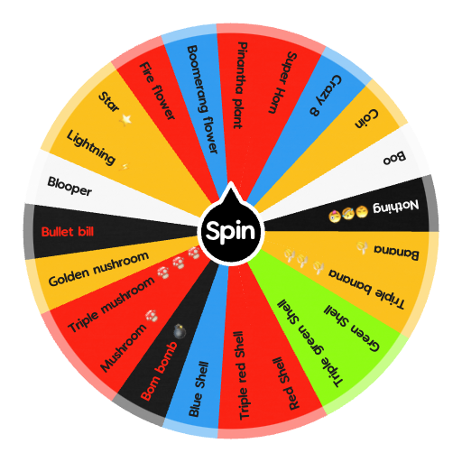 Mariokart wheel (items) | Spin the Wheel - Random Picker
