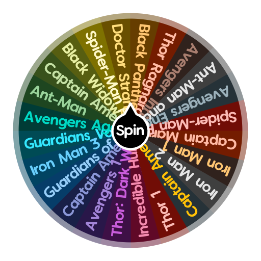 MCU Movie Date Night: Aug. 2021. (Always Updated) | Spin the Wheel ...