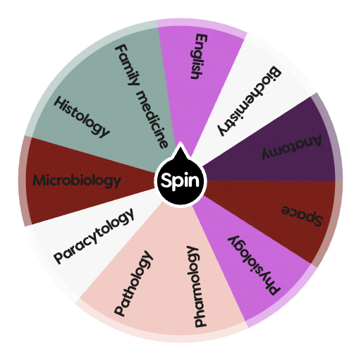 Medical subjects | Spin the Wheel - Random Picker