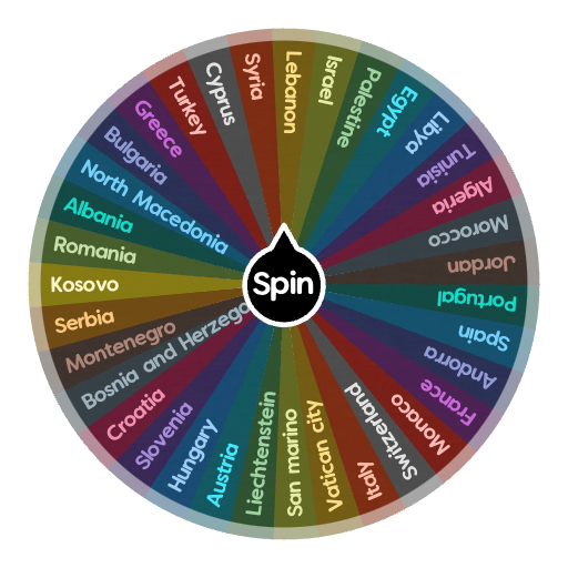 Mediterranean countries | Spin the Wheel - Random Picker
