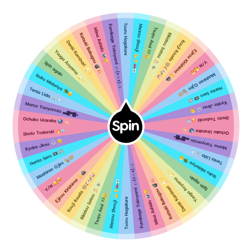 Mha homemade characters | Spin the Wheel - Random Picker