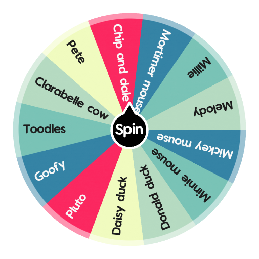 Mickey mouse clubhouse characters | Spin the Wheel - Random Picker