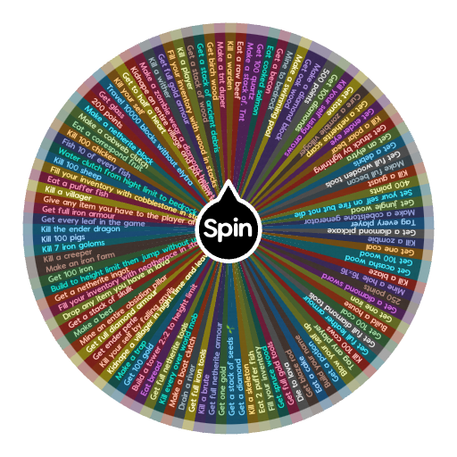 Minecraft challenges | Spin the Wheel - Random Picker