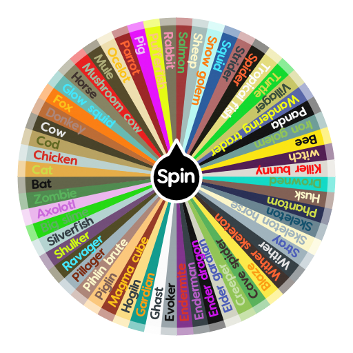 Minecraft mobs-fight a… | Spin the Wheel - Random Picker