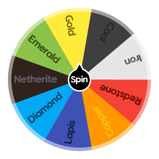Minecraft ores | Spin The Wheel - Random Picker