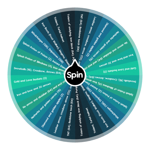Minecraft PVP armor, sword and other stuff | Spin the Wheel - Random Picker