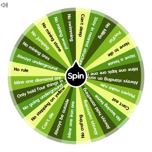 Minecraft rules wheel | Spin The Wheel - Random Picker