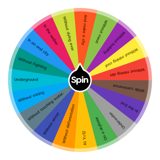 Minecraft Survive... | Spin the Wheel - Random Picker