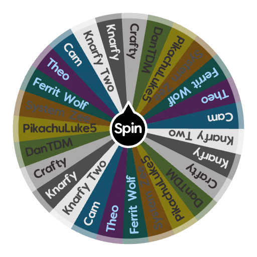 Minecraft YouTubers | Spin the Wheel - Random Picker