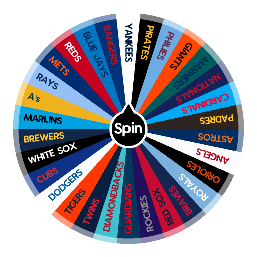 MLB TEAM WHEEL ⚾️ (Accurate Team Colors) | Spin The Wheel - Random Picker