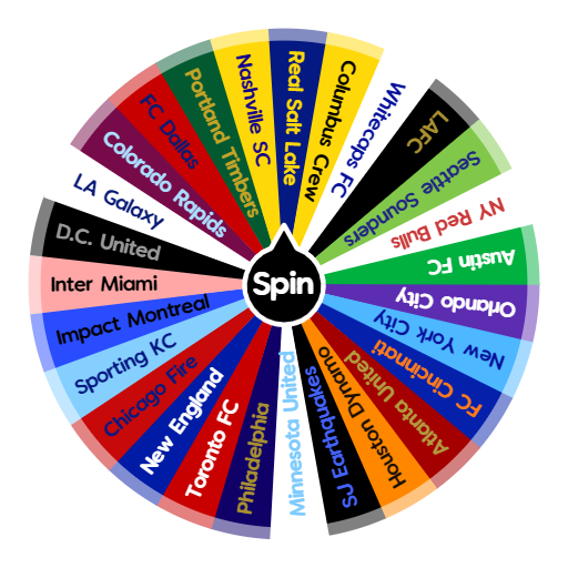 MLS - 27 Teams | Spin the Wheel - Random Picker