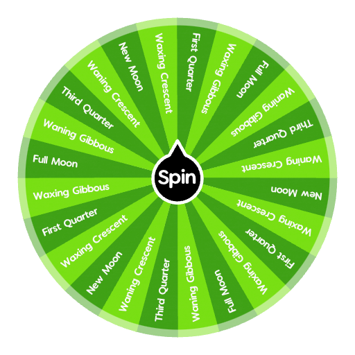 Moon Phases | Spin the Wheel - Random Picker