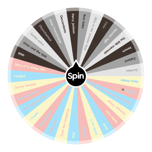 Movies to watch | Spin the Wheel - Random Picker